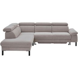 Home Affaire Ecksofa &raquo;Arnayon mit Querschl&auml;fer-Bettfunktion, Schlafsofa, gro&szlig;er Bettkasten&laquo; manuelle Kopfteilverstellung, Tonnentaschen-Federkern, 