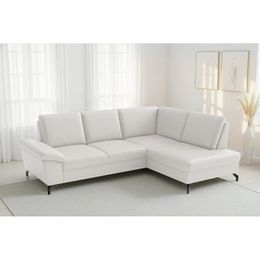 Sit & More sit&more Ecksofa &raquo;Chelsea Leder L-Form, B:249 cm, inkl. Armteil- & Sitztiefenverstellung&laquo; optional mit Schlaffunktion und Bettkasten B/H/T: 249cm x 