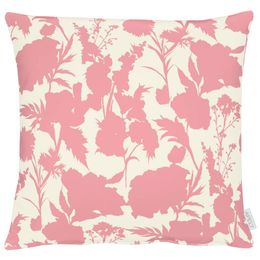 Apelt Dekokissen &raquo;7002&laquo; mit floralem Print Obermaterial: 75% Baumwolle, 25% Polyester. F&uuml;llung: 100% Polyester B/L: 48cm x 48cm, 1 Stk.