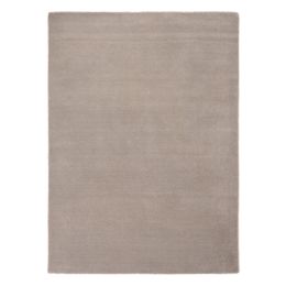 CarpetFine Wollteppich &raquo;Gabbeh Lola Uni&laquo; rechteckig 14 mm H&ouml;he mit nat&uuml;rlichem Pflanzenmaterial von Hand gewebt, auch in Rund grau Wolle B : 160cm 1 