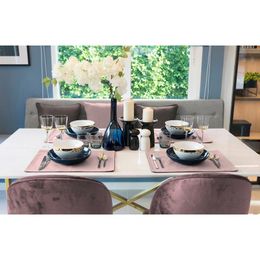 Adam Platzset &raquo;Uni Collection&laquo; GOTS zertifiziert, Made in Germany rosa Obermaterial: 100% Baumwolle B/L: 40cm x 40cm, 2 Stk., Bio-Baumwolle, quadratisch