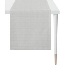 Apelt Tischl&auml;ufer &raquo;2701 LOFT STYLE, Uni Rips&laquo; grau Baumwolle, Polyacryl, Polyester B/L: 44cm x 140cm, 1 Stk., rechteckig
