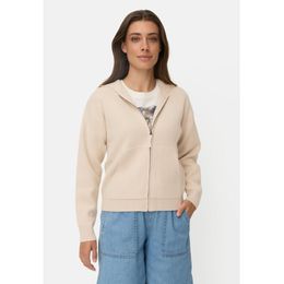 Camel Active Strickjacke mit Kapuze in Hafer | Gr.: 3XL
