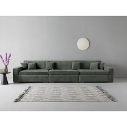 Home Affaire 3-Sitzer &raquo;Skara XXL&laquo; Lounge-Sofa XXL mit Federkern-Polsterung, in vielen Bezugsvarianten grau 100% Polyester B/H/T: 400cm x 86cm x 130cm,