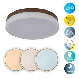 N&auml;ve n&auml;ve LED Deckenleuchte &raquo;Lola&laquo; LED-Modul 1 Stk. warmwei&szlig; - kaltwei&szlig; Dimmbar per Fernbedienung (inkl.), CCT, Memory, Nachtlicht, D: 50cm wei&szlig; 1, &Oslash; 50cm 
