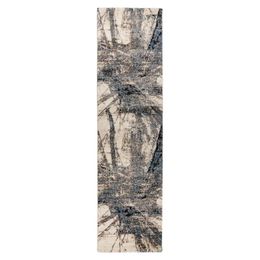 Kayoom Teppich &raquo;Firenze 485&laquo; rechteckig 22 mm H&ouml;he Kurzflor, Modernes Muster, Fu&szlig;bodenheizungsgeeignet, Wohnzimmer blau Polypropylen B : 80cm 1 Stk., 22mm, L