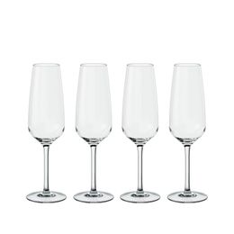 like. by Villeroy & Boch Gl&auml;ser-Set &raquo;Essential Sekt-/Champagnerglas&laquo; transparent Kristallglas &Oslash; 7cm x 23,1cm, 120ml, 4