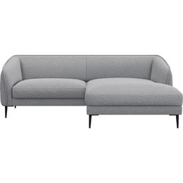 FLEXLUX Ecksofa &raquo;Belle Designsofa, bequem durch Kaltschaum im Sitz&laquo; Skandinavisches Design, In hochwertiger Verarbeitung, B/T 218/149 cm grau 100% 