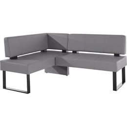 OTTO home Eckbank &raquo;Oliver mit Metallgestell, K&uuml;chenbank&laquo; verschiedene Bez&uuml;ge Cord Esszimmerbank OTTOs Choice grau Holzwerkstoff, Massivholz, Polyester