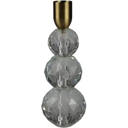 AM Design Kerzenleuchter Stabkerzenhalter aus Acryl gold Acryl B/H/T: 16,8cm