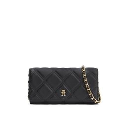 Tommy Hilfiger Damen Geldb&ouml;rse &raquo;TH FEMININE WALLET ON CHAIN&laquo; Damen Geldbeutel, Minibag mit Zierkette als Umh&auml;ngeriemen schwarz Einheitsgr&ouml;&szlig;e