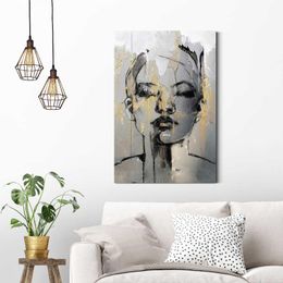 Reinders Deco-Panel &raquo;Golden Face&laquo; gold Holzwerkstoff B/H/T: 60cm x 90cm x 2cm