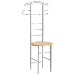 Inosign Herrendiener &raquo;TOPSELLER!&laquo; Gesamth&ouml;he: 118 cm, Sitzh&ouml;he: 48 cm silber MDF, Metall Einheitsgr&ouml;&szlig;e