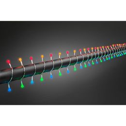 Konstsmide LED-Lichterkette &raquo;Weihnachtsdeko aussen&laquo; 80 Stk.-flammig LED Globelichterkette, runde Dioden, 80 bunte Dioden transparent Dioden 80 Stk. 