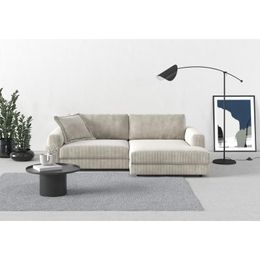 Trendmanufaktur Ecksofa &raquo;Bourbon Mega_Ecke mit tollem Sitzkomfort, Breite 250cm, L-Form&laquo; mit extra hohem Sitzkomfort, auch in Cord erh&auml;ltlich beige 88