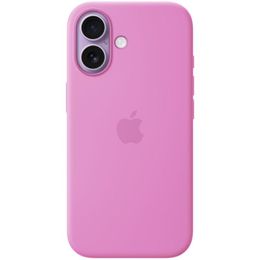 Apple Smartphone-H&uuml;lle &raquo;iPhone 17 Silikon Case mit MagSafe&laquo; Smartphones 16,0 cm (6,3 Zoll) pink Mikrofaser, Silikon Saphirglas mit leitender Schicht 