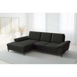 Sit & More sit&more Ecksofa &raquo;Chelsea L-Form, B: 264 cm, Leder, inkl. Sitztiefen-&Armteilverstellung&laquo; optional mit Schlaffunktion und Bettkasten B/H/T: 264cm x 