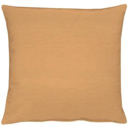 Apelt Dekokissen &raquo;Imperial&laquo; Kissenh&uuml;lle mit F&uuml;llung, 1 St&uuml;ck braun Seide B/L: 45cm x 45cm, 1 Stk.