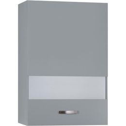 KOCHSTATION Glash&auml;ngeschrank &raquo;KS-Cara&laquo; Breite 60 cm grau basaltgrau, B/H/T: 60cm x 89,6cm x 34,9cm, T&uuml;ren: 1 Stk.