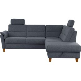 Home Affaire Ecksofa &raquo;Palmera L-Form, B: 236 cm&laquo; optional Schlaffunktion & Bettkasten, Federkern grau 100% Polyester;Struktur (100% Polyester);Luxus-