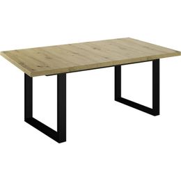 M&auml;usbacher Esstisch &raquo;Big System&laquo; Metallgestell in U-Form, ausziehbar B/H/T: 160cm x 73cm x 90cm, U-Gestell