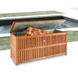 Garden Pleasure Auflagenbox Eukalyptusholz, BxTxH: 130x55x58 cm braun Massivholz B/H/T: 130cm x 58cm x 55cm