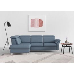 Sit & More sit&more Ecksofa &raquo;Arngast L-Form&laquo; inklusive Kopfteilverstellung und Federkern bunt B/H/T: 245cm x 84cm x 194cm, NaturLEDER , Ottomane links, ohne 