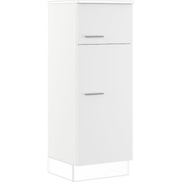 IMPULS K&Uuml;CHEN K&uuml;hlumbauschrank &raquo;"Valencia & Tirana", Breite/H&ouml;he: 60/147,5 cm&laquo; vormontiert, mit Dreht&uuml;ren wei&szlig; Dekorfolie, Holzwerkstoff Wei&szlig;, B/H/T: 