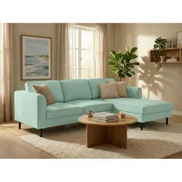 Home Affaire Ecksofa &raquo;Booster II, whlw. mit Schlaffunktion & Bettkasten, Fu&szlig; schwarz&laquo; Recamiere beidseitig montierbar,L-Form, in Cord & Struktur LEO o