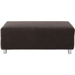 Home Affaire Polsterhocker &raquo;Gy&ouml;r&laquo; democratichome Edition, passend zum Ecksofa 'Gy&ouml;r' grau Microfaser (100% Polyester);Luxus-Microfaser Lederoptik (100