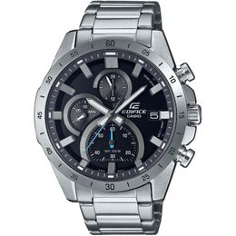 CASIO EDIFICE Herren CASIO EDIFICE Chronograph &raquo;EFR-571D-1AVUEF&laquo; Quarzuhr, Armbanduhr, Herrenuhr, Stoppfunktion, Edelstahlarmband silber Einheitsgr&ouml;&szlig;e