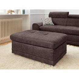 Sit & More sit&more Hocker &raquo;Riva&laquo; braun Struktur (100% Polyester);Flachgewebe (100% Polyester);Luxus-Microfaser (100% Polyester) 100% Polyester B/H/T: 102cm x 