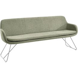 Musterring Essbank &raquo;Tavia&laquo; Schlittengestell in drei Ausf&uuml;hrungen, Breite 180, 200 oder 220 cm gr&uuml;n 100% PES B/H/T: 180cm x 87cm x 66cm, Chenille