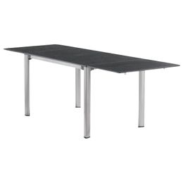 sieger EXKLUSIV Gartentisch grau B/H/T: 80cm x 80cm x 120cm