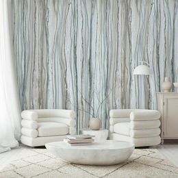 marburg Fototapete &raquo;Svea&laquo; matt glatt moderne Tapete f&uuml;r Wohnzimmer Schlafzimmer K&uuml;che grau Vlies B/L: 1,59m x 2,7m, Rollen: 1
