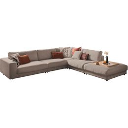 3C Candy Ecksofa &raquo;Enisa II, bequem und komfortabel, gro&szlig;es Familiensofa, L-Form&laquo; incl. 3 Flatterkissen, wahlweise mit Flecken-Schutz-Bezug Easy care 