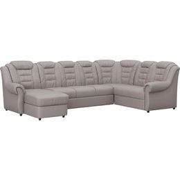 Home Affaire Wohnlandschaft &raquo;Boston U-Form&laquo; mit hoher R&uuml;ckenlehne, wahlweise mit Schlaffunktion & Stauraum beige 64% Polyurethan, 25% Polyester, 11% 