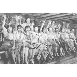 papermoon Fototapete &raquo;VINTAGE BAR-SCHWARZ WEI&szlig; WANDTAPETE RETRO DESIGN DEKO&laquo; bunt Vlies B/L: 3m x 2,23m, Bahnen: 6 Stk.