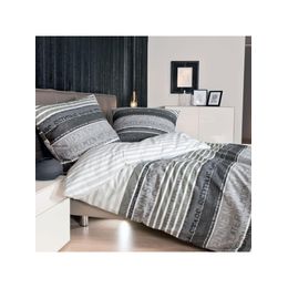 Janine Bettw&auml;sche Palermo 3076-08 in grau | Gr.: 135 x 200 + 80 x 80 cm