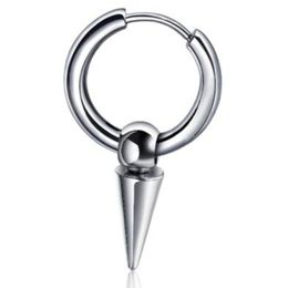 Firetti Damen Single-Creole &raquo;Schmuck Geschenk Ohrschmuck einzeln Kegel&laquo; Einh&auml;nger abnehmbar silber 17,1mm, Edelstahl