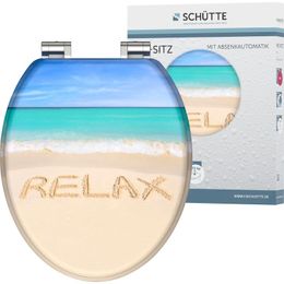 Sch&uuml;tte WC-Sitz &raquo;Relax&laquo; mit Absenkautomatik und Holzkern, MDF bunt MDF - Mitteldichte Holzfaserplatte Einheitsgr&ouml;&szlig;e