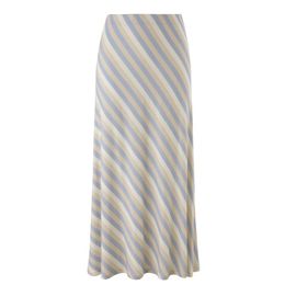 Aniston SELECTED Maxirock in hellblau-camel-beige | Gr.: 38