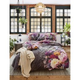 Irisette Bettw&auml;sche &raquo;Zobel 8551&laquo; 2 Stk. samtig weich bunt Biber, Obermaterial: 100% Baumwolle B/L: 135cm x 200cm, 1 Stk., 1 Stk., Biber, B/L: 80cm x 80cm, 2 