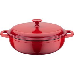 GSW Schmortopf &raquo;Red Shadow&laquo; Gusseisen rot &Oslash; 30cm + H&ouml;he 9cm