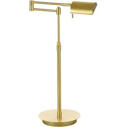 HELL h&ouml;llisch gutes Licht LED Tischleuchte &raquo;GRAZ&laquo; LED-Modul 1 Stk. Warmwei&szlig; Tastdimmer, In der H&ouml;he einstellbar gold 1, H: 40cm, 1 Stk.