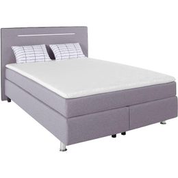Collection AB Boxspringbett &raquo;London, inklusive Topper und Kissen, mit LED-Beleuchtung&laquo; Boxspringbett erh&auml;ltlich in 90cmx200cm, 140cmx200cm & 