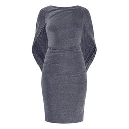 Vera Mont Cocktailkleid im Glitzer-Look in Dunkelblau/Grau | Gr.: 42