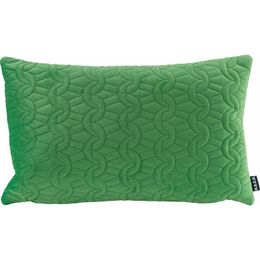 HOCK Dekokissen &raquo;Soft Nobile&laquo; mit Steppmuster, Kissenh&uuml;lle mit F&uuml;llung, 1 St&uuml;ck gr&uuml;n Polyester B/L: 50cm x 30cm, 1 Stk.