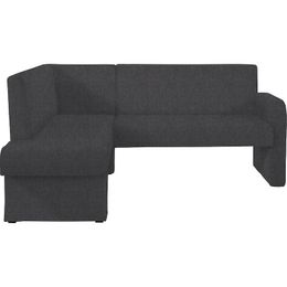Home Affaire Eckbank &raquo;Umag&laquo; Sitz und R&uuml;cken gepolstert, verschiedene Qualit&auml;ten grau Holzwerkstoff, Massivholz, Polyester B/H/T: 190cm x 89cm x 140cm,