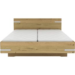Musterring Holzbett &raquo;Savona, Bettgestell, Bettrahmen, teilmassiv Bianco-Eiche&laquo; Belastbarkeit 220 Kg, 4-fache Liegeh&ouml;henverstellung, MADE IN GERMANY, Kopfteil in 